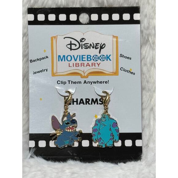 Disney | Accessories | Disney Moviebook Library Set Of Enameled Charms ...
